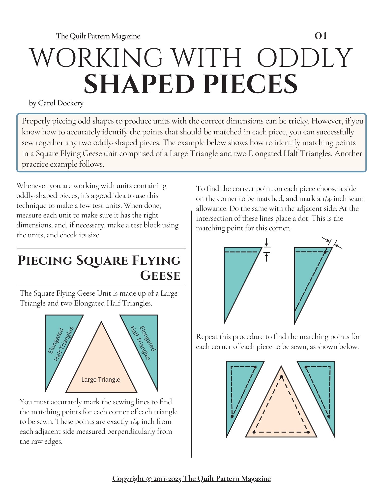 Quilting Tutorials - The Quilt Pattern Magazine